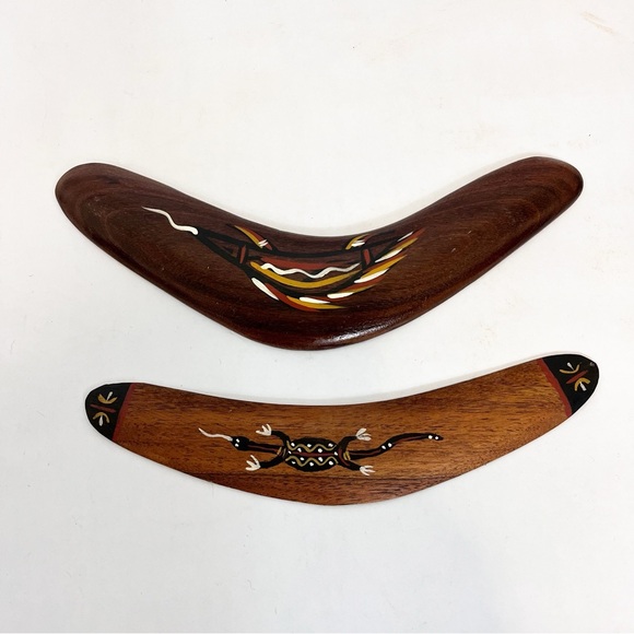 Accents | Australian Wattle Wood Boomerang Australian Aboriginals Hand ...
